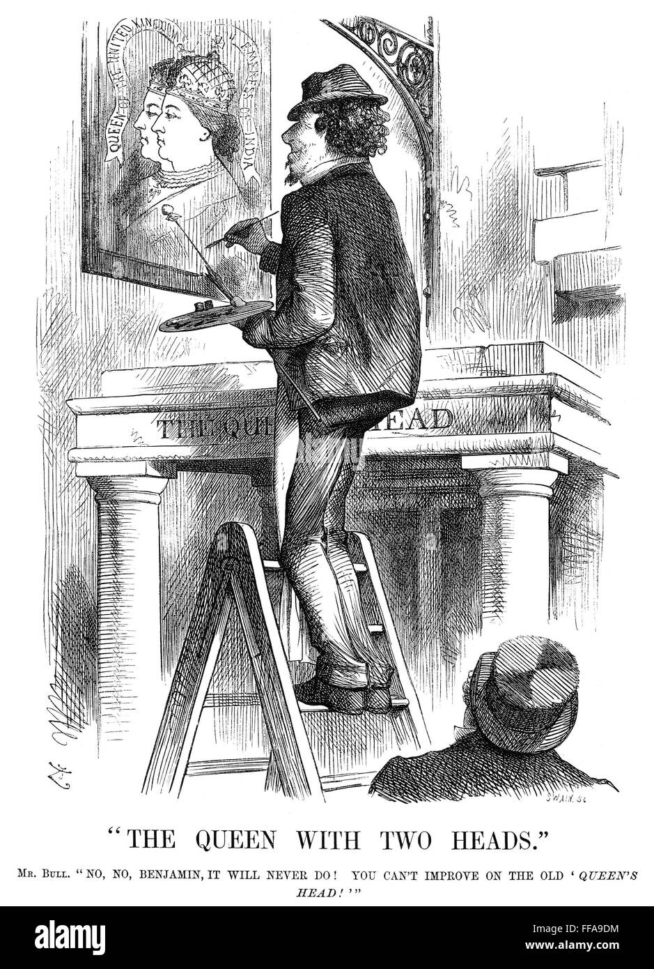 BENJAMIN DISRAELI (1804-1881). /n1st Earl of Beaconsfield. English ...
