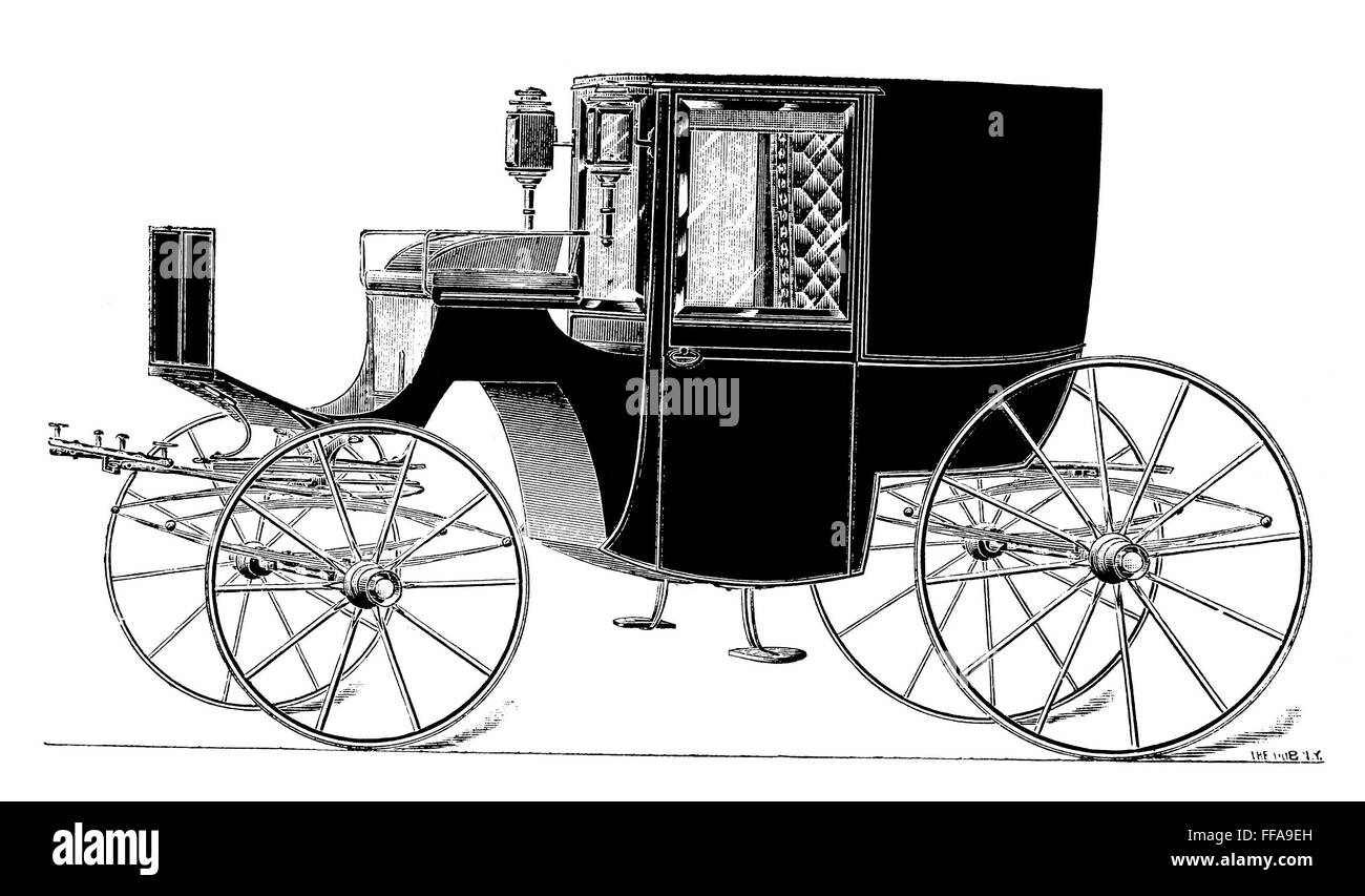 CARRIAGE: BROUGHAM. /nThe brougham. The first four-wheeled vehicle ...