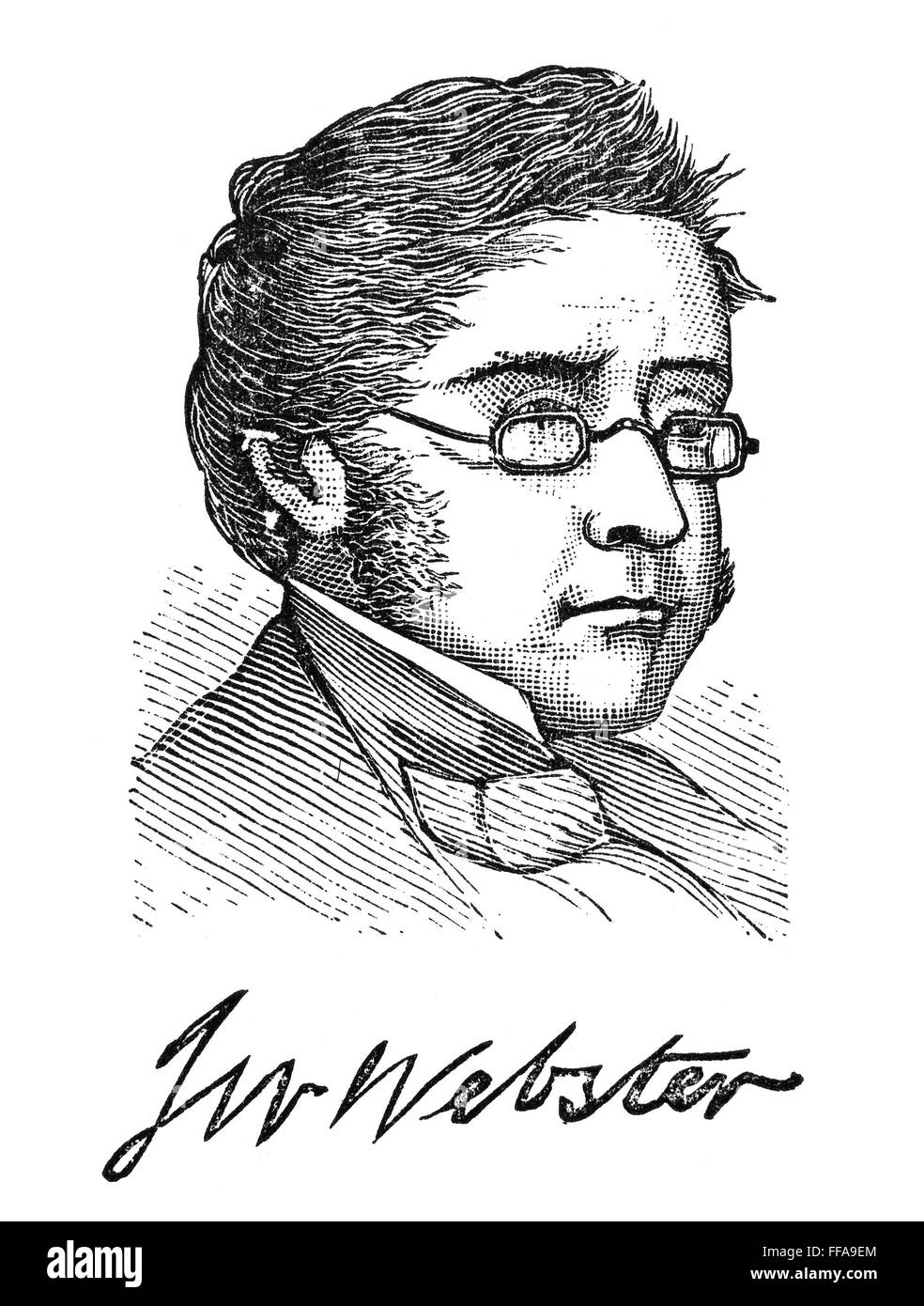 JOHN WHITE WEBSTER /n(1793-1850). American chemistry professor, hanged ...