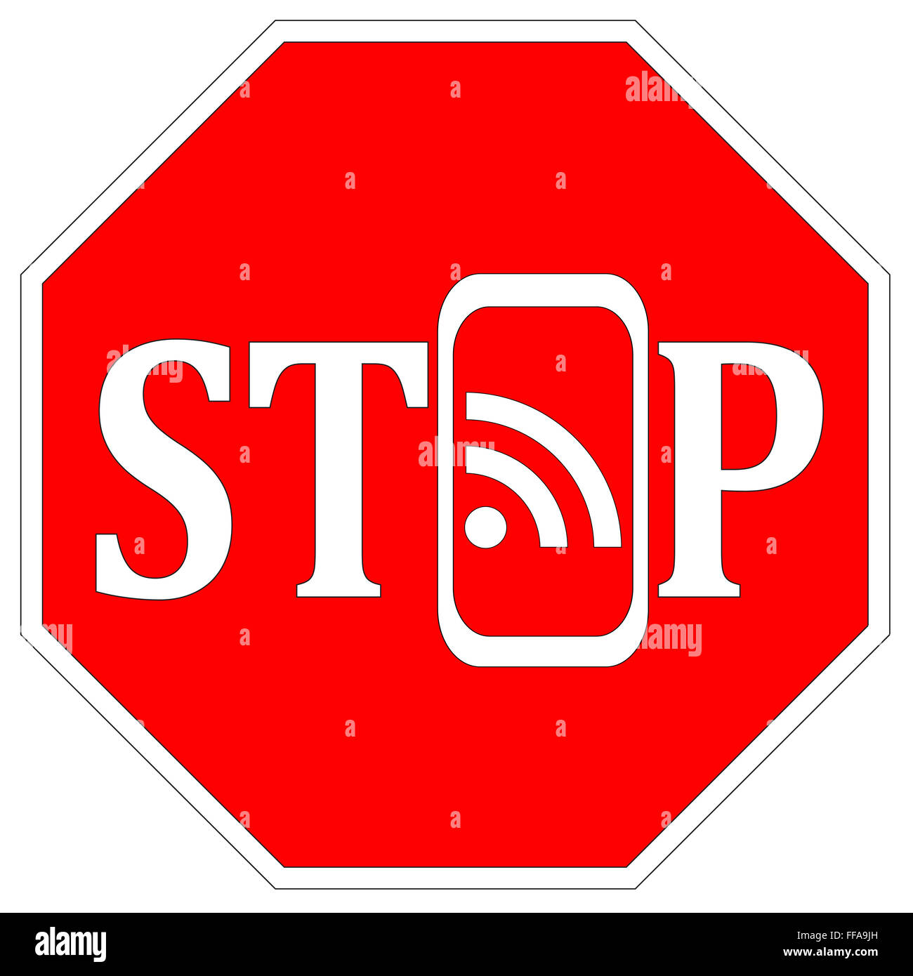 Stop using Smart phones Stock Photo - Alamy