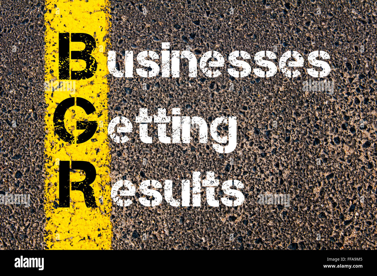 Concept image of Business Acronym BGR Businesses Getting Results ...