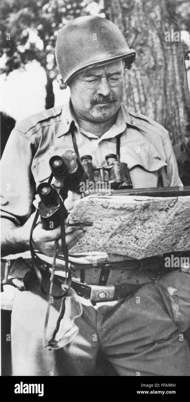 ERNEST HEMINGWAY (1899-1961)./nAmerican writer. In Chartres, France ...