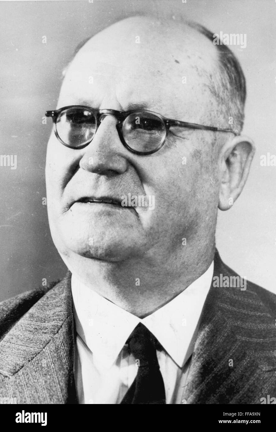 D. F. MALAN (1874-1959). /nSouth African political leader. Prime ...
