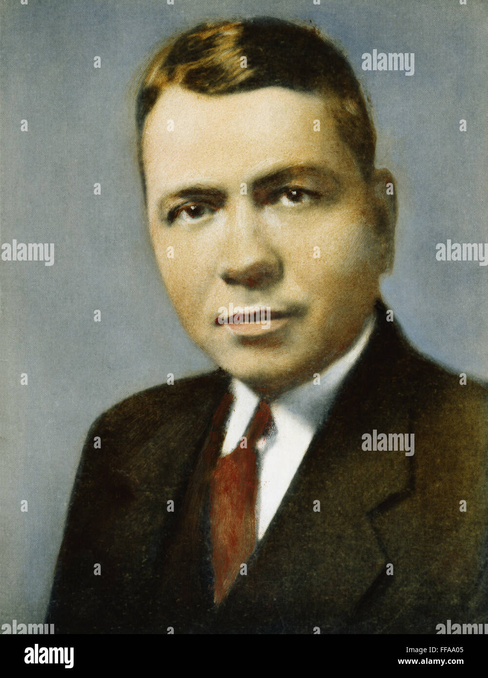 HAROLD C. UREY (1893-1981). /nAmerican chemist. Oil over a photograph ...