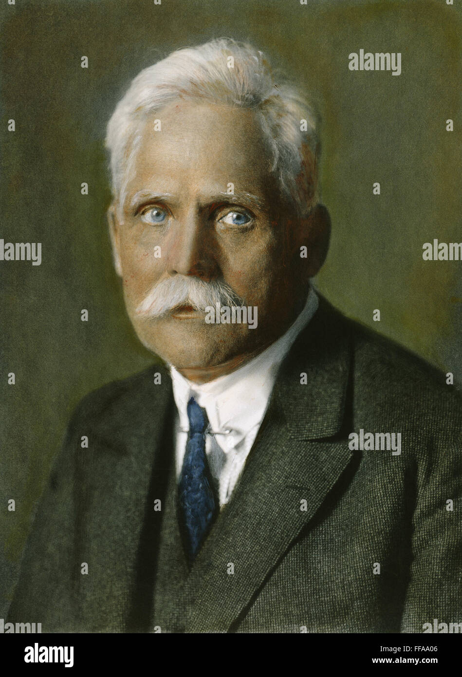 WILHELM WIEN (1864-1928). /nGerman physicist: oil over a photograph, n ...