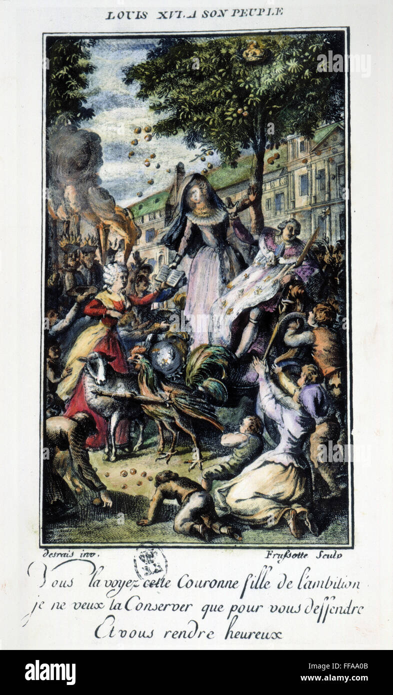 MARIE-OLYMPE de GOUGES /n(1748-1793) presenting her Declaration to ...