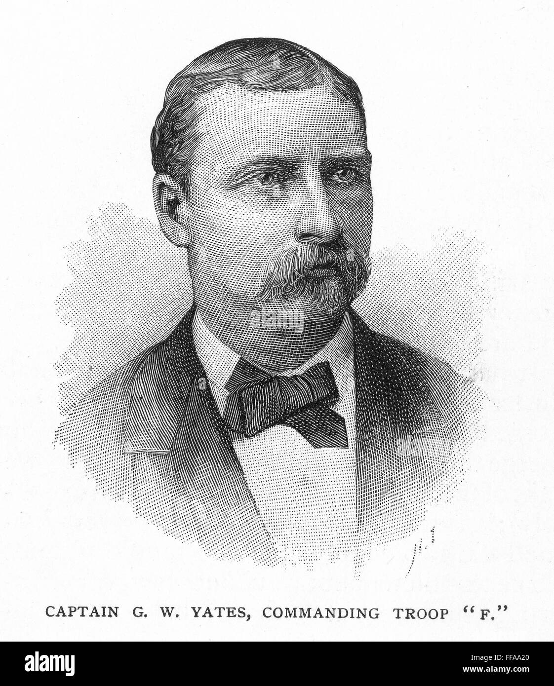 GEORGE W. YATES (d.1876). /nAmerican army officer; killed at the Battle ...