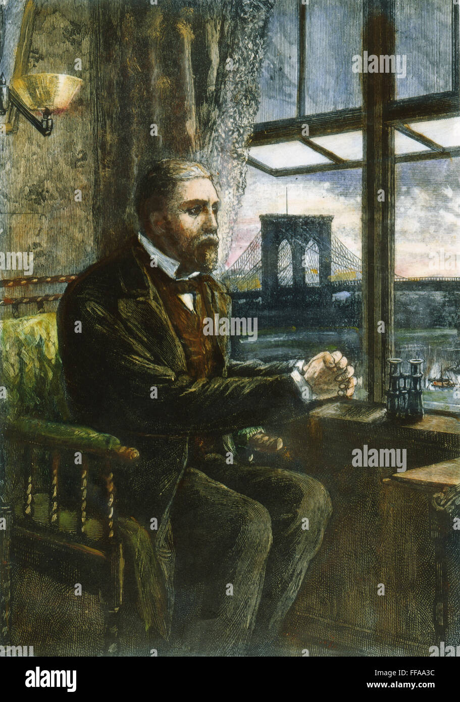 WASHINGTON A. ROEBLING /n(1837-1926). American engineer. Roebling ...