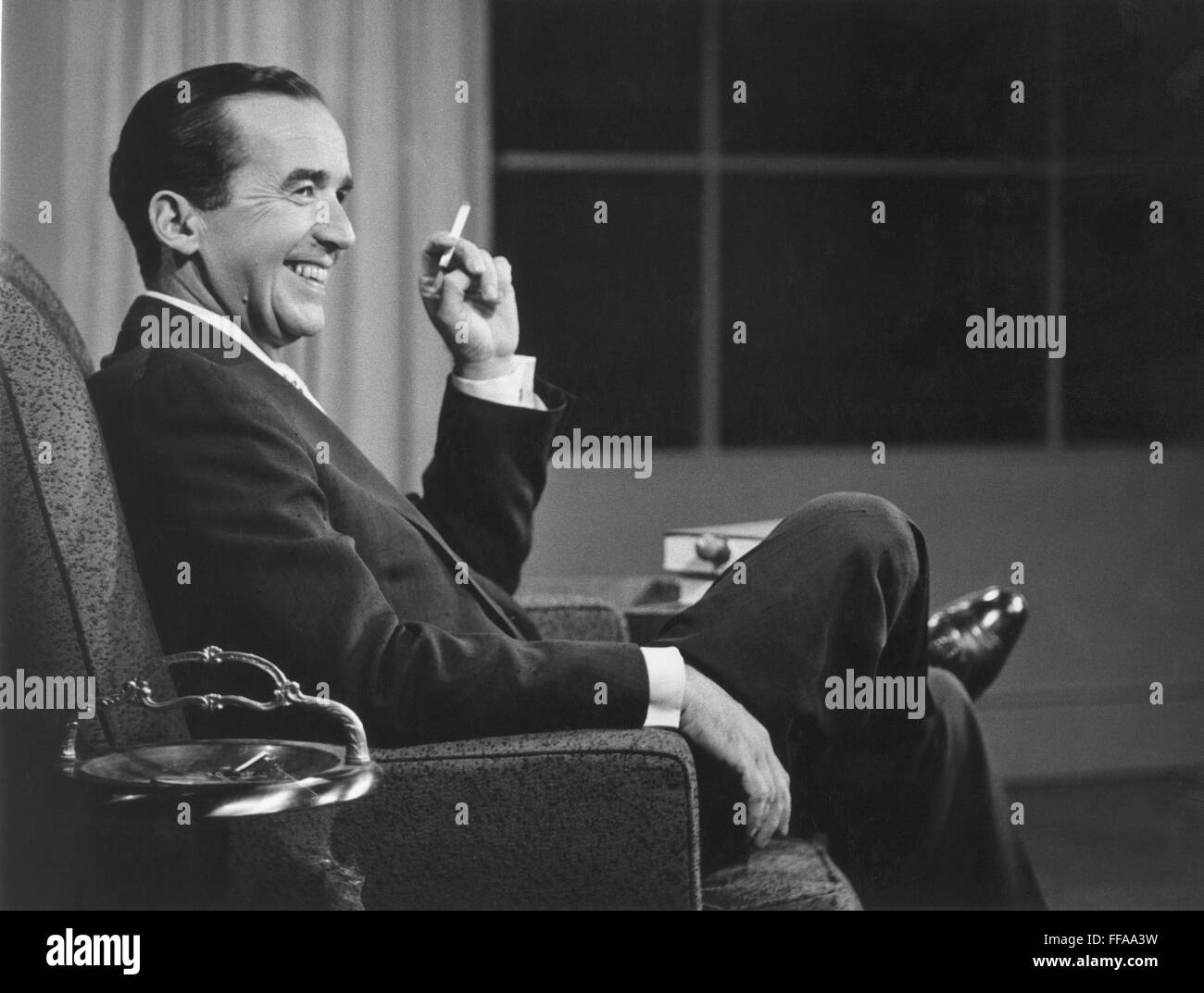 EDWARD R. MURROW /n(1908-1965). American journalist and broadcaster ...