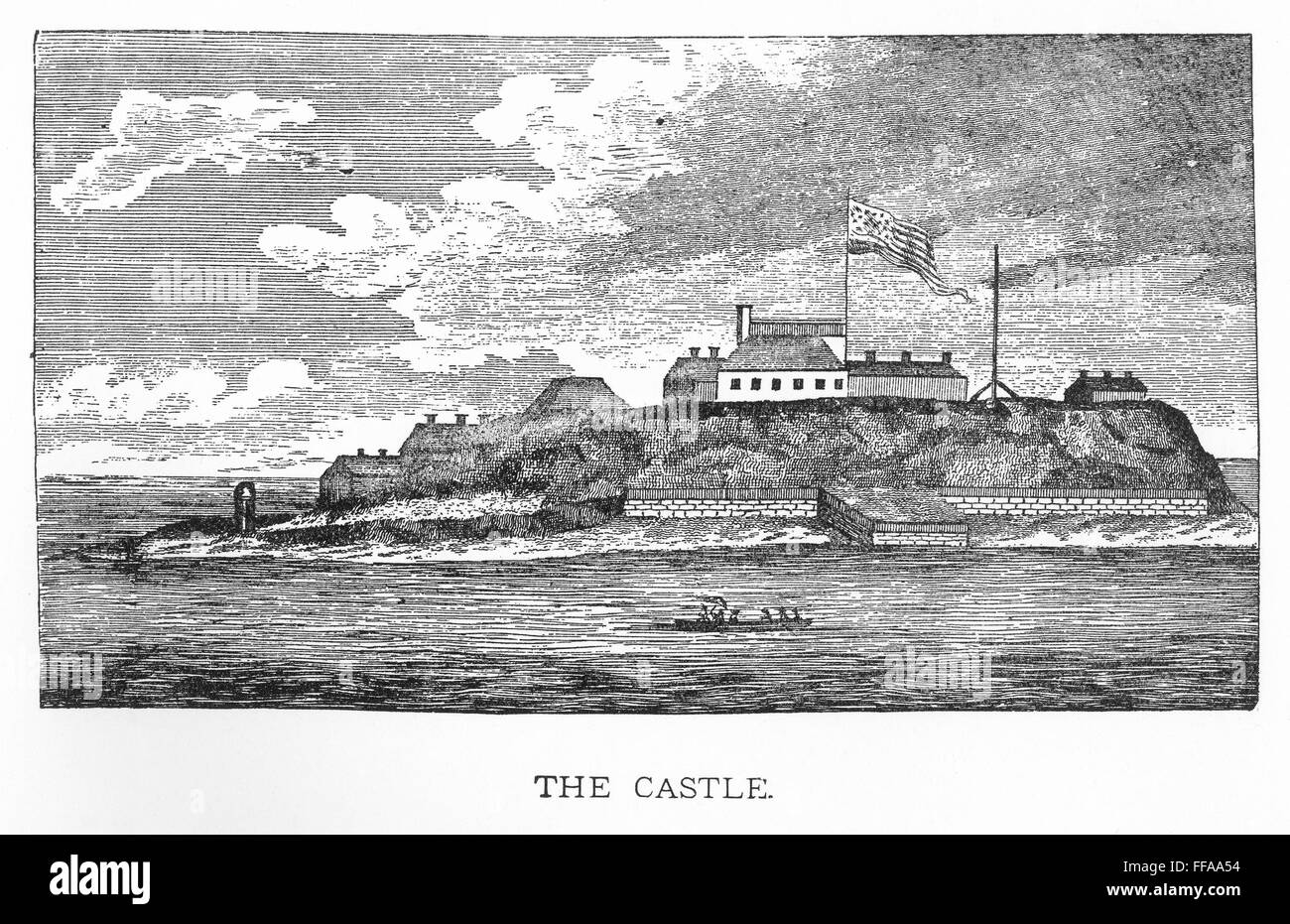 FORT INDEPENDENCE, BOSTON. /nAn early 19th century depiction of Fort ...