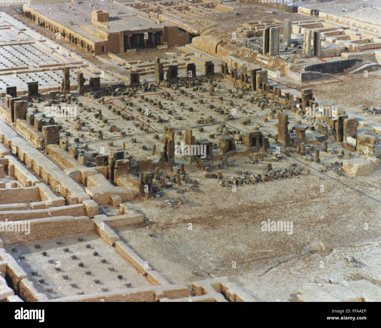 PERSEPOLIS: RUINS. /nRuins of the Throne Hall of the ancient Persian ...