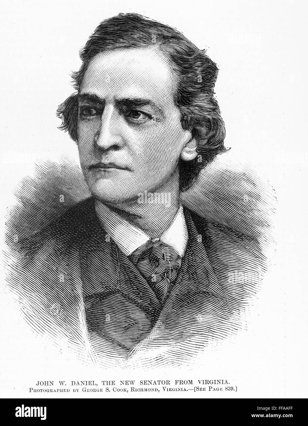 JOHN W. DANIEL (1842-1910). /nAmerican soldier, lawyer, and politician ...