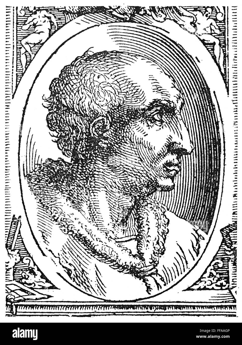 LORENZO GHIBERTI. /n(1378- 1455). Florentine sculptor. Woodcut by ...