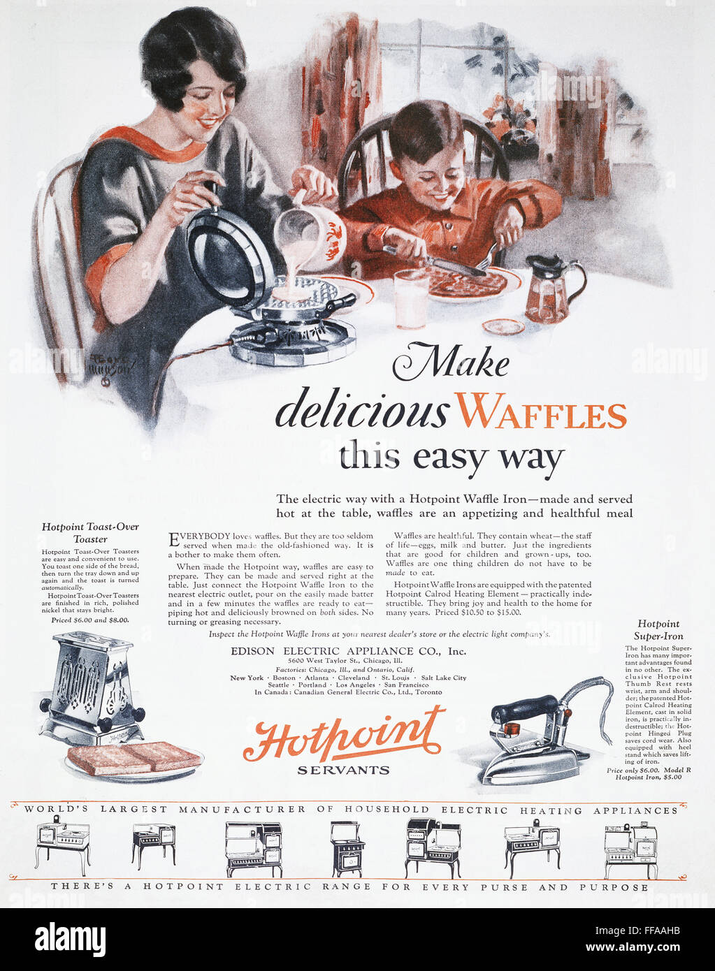 AMERICAN AD, 1927. /nAmerican magazine advertisement, 1927 Stock Photo ...