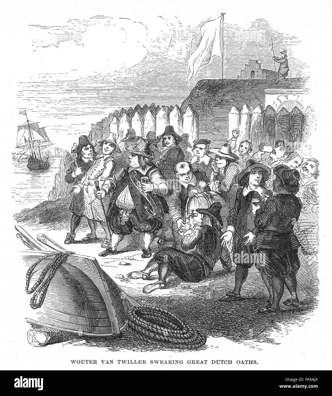 17th century dutch america Black and White Stock Photos & Images - Alamy