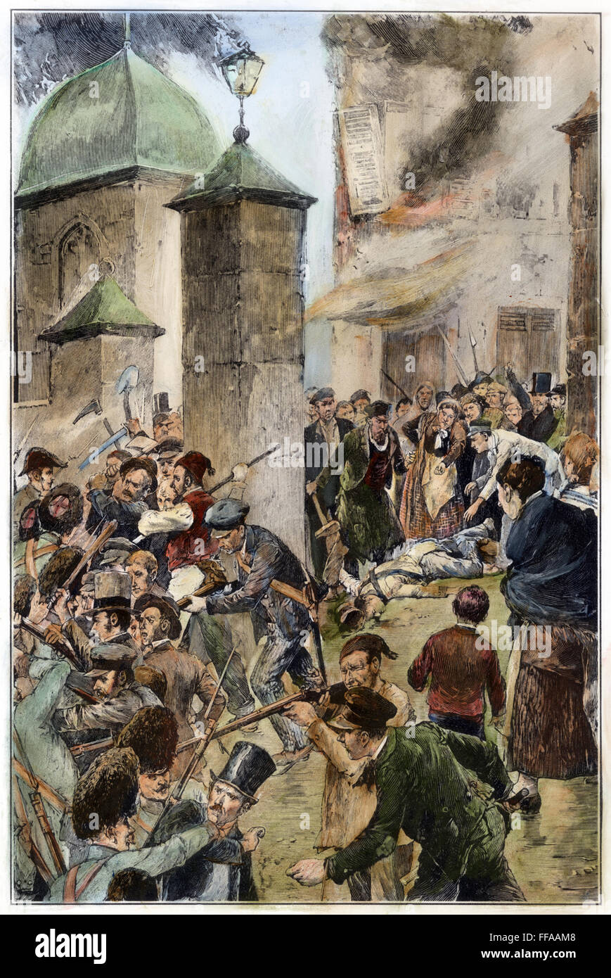 VIENNA UPRISING, 1848./nThe uprising of the Viennese on 13 March at the ...