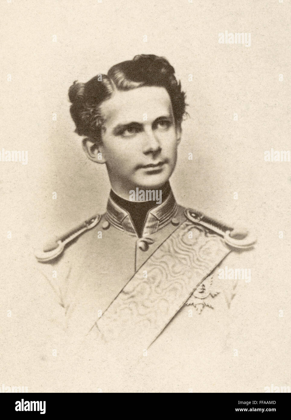 LUDWIG II (1845-1886). /nKing of Bavaria, 1864-1886. Photograph, c1865 ...