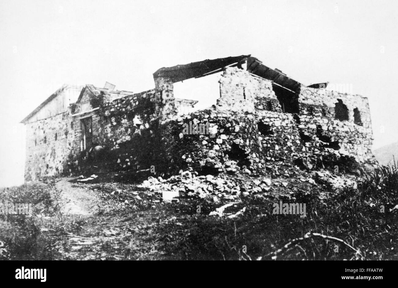 SPANISH-AMERICAN WAR, 1898. /nThe stone fort at El Viso, near where the ...