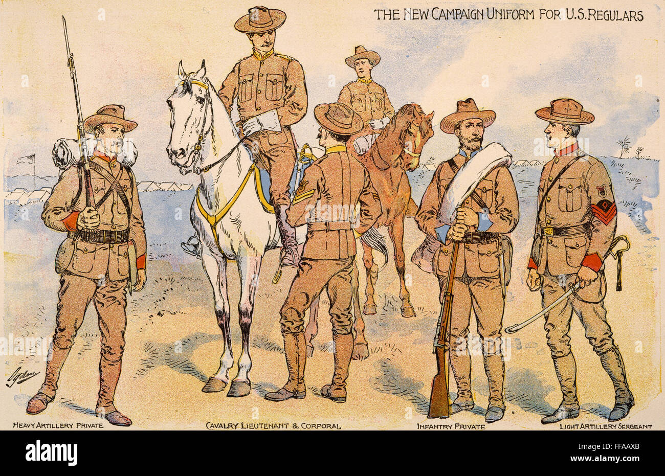 U.S. ARMY UNIFORMS, 1898. /nThe new campaign uniforms for U.S. Army ...