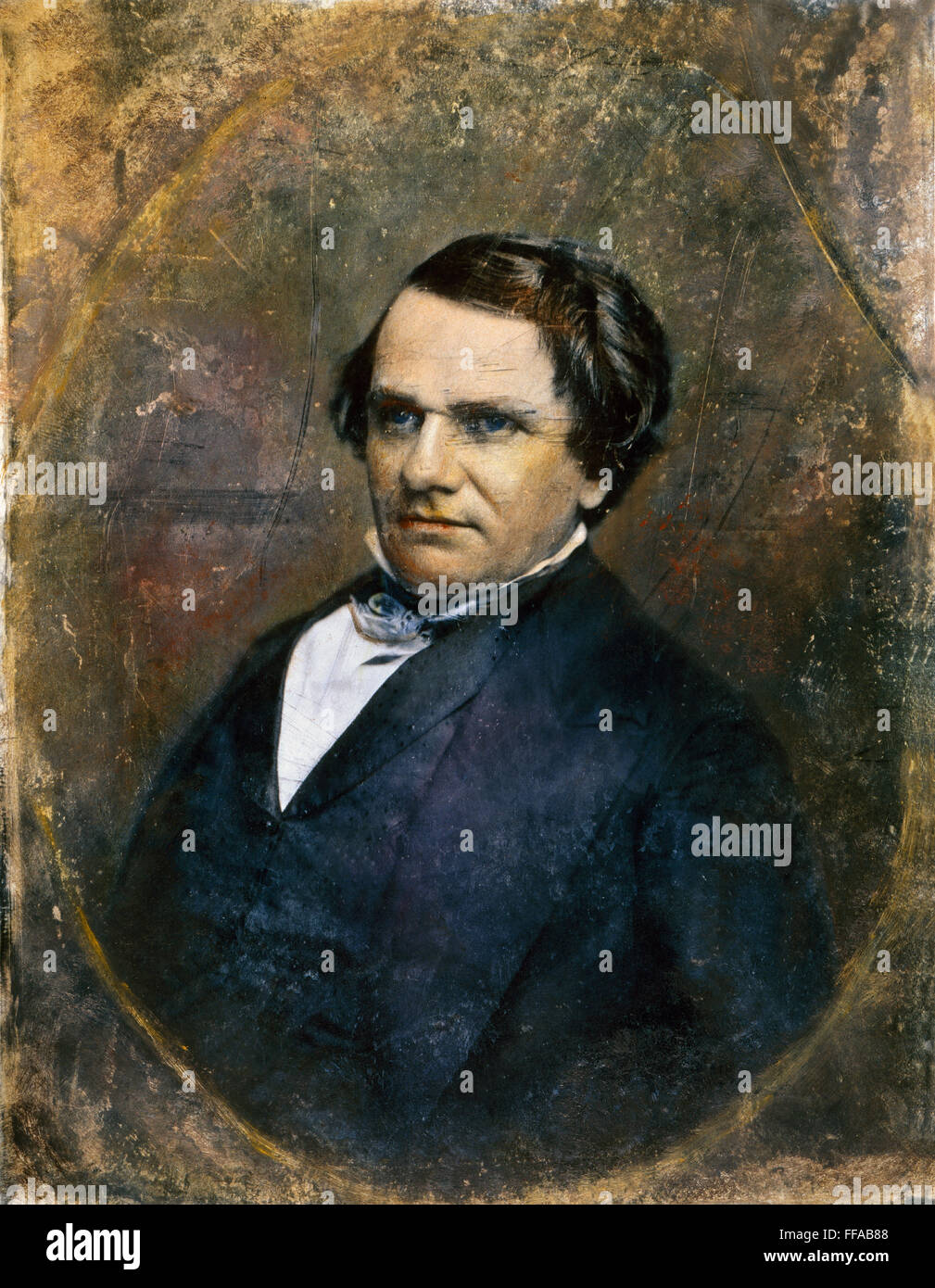 STEPHEN A. DOUGLAS /n(1813-1861). American politician. Oil over a ...