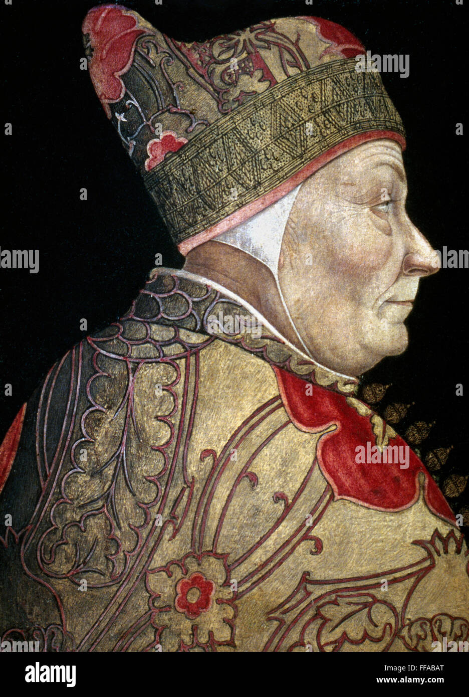 THE DOGE FRANCESCO FOSCARI. /nLazzaro Bastiani (c1430-1512). Oil Stock ...