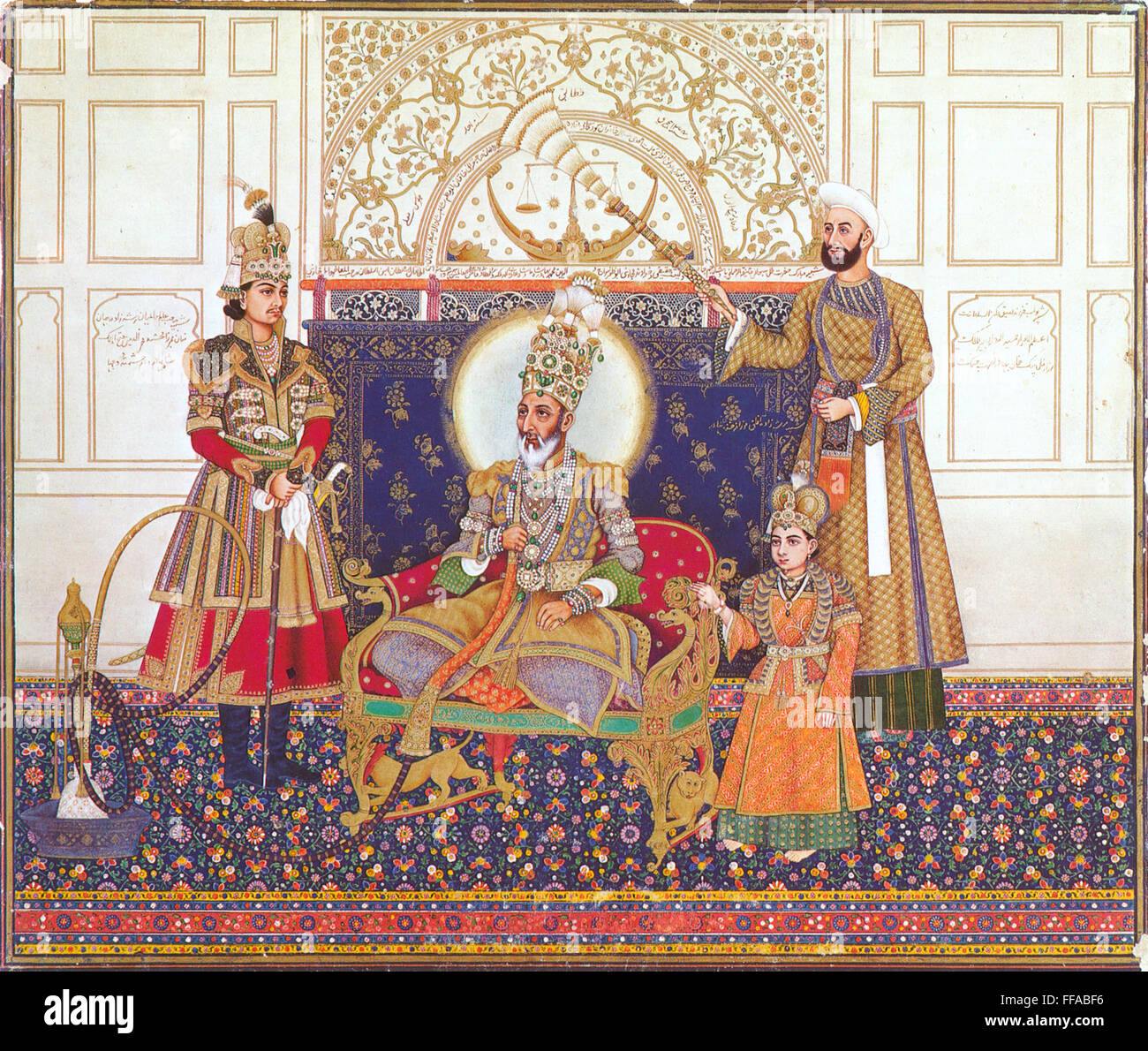 BAHADUR SHAH II (1775-1862). /nLast Mughal emperor of India (1837-58 ...