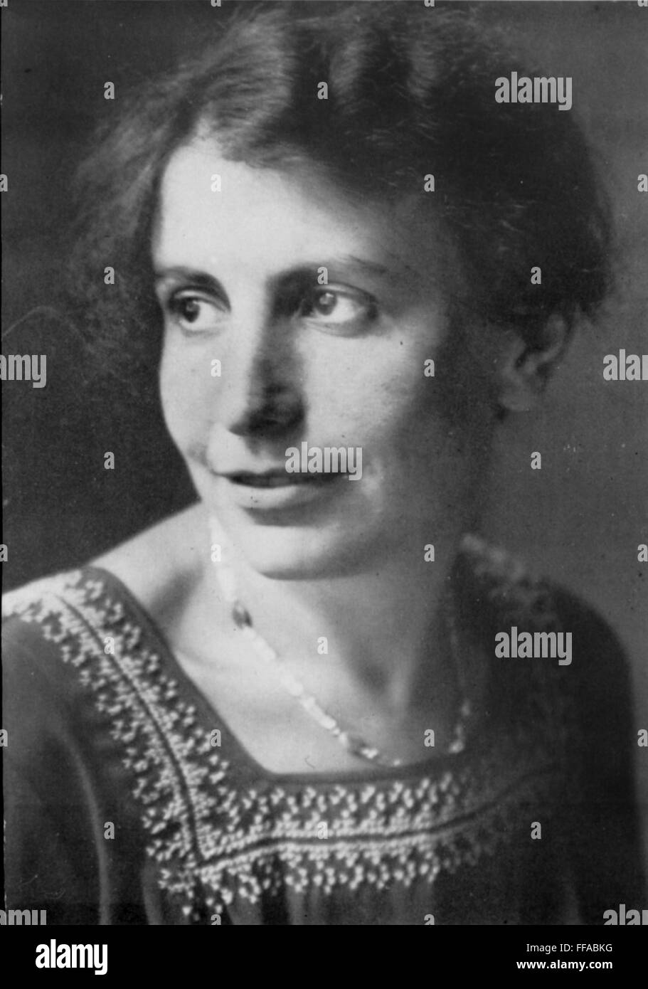 ANNA FREUD (1895-1982). /nAustrian psychoanalyst. Photographed in the ...
