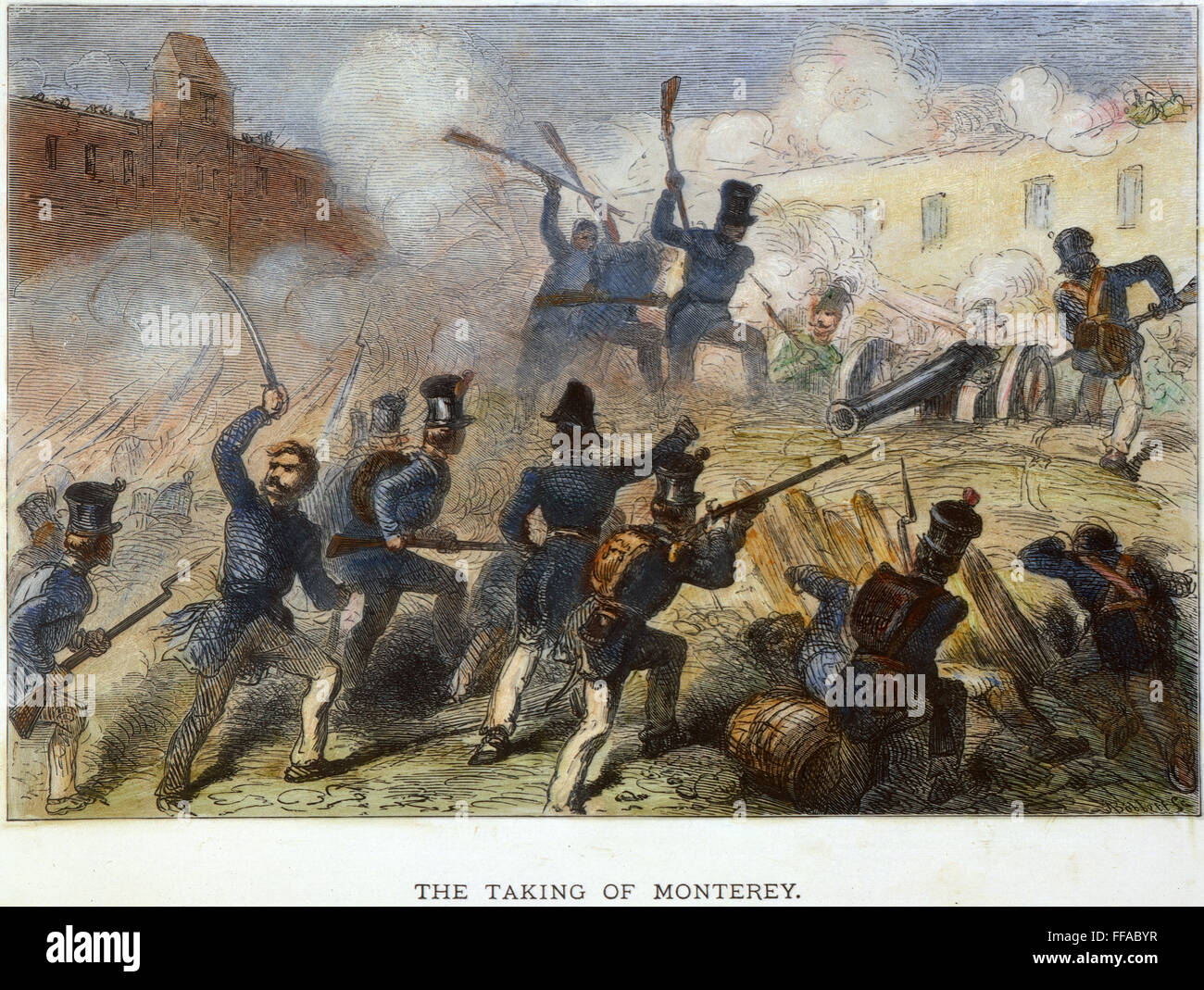 BATTLE OF MONTERREY, 1846. /nThe Battle of Monterrey, Mexico, 20-24 ...