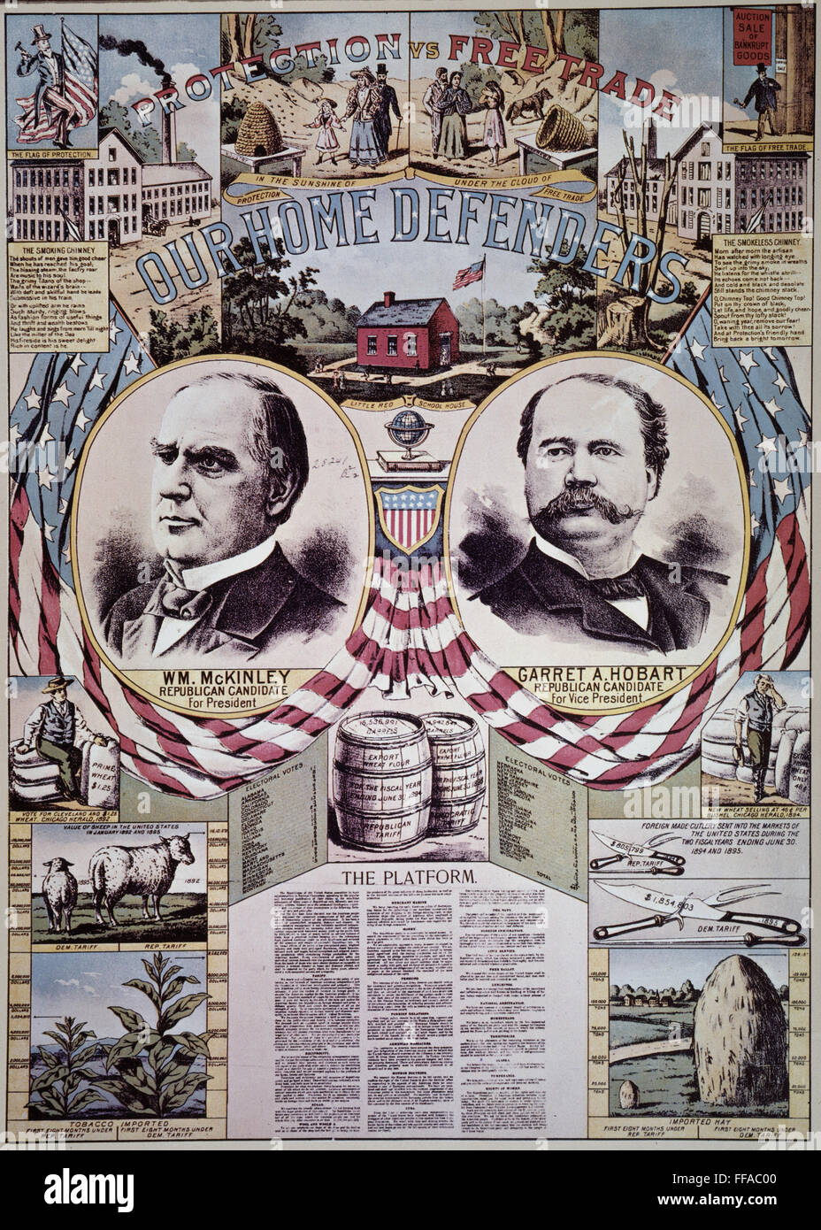 William mckinley poster hi-res stock photography and images - Alamy