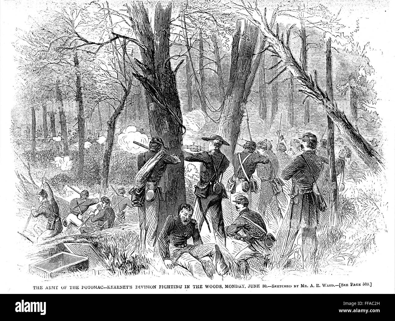 CIVIL WAR: 7 DAYS' BATTLES. /nUnion troops under the command of ...