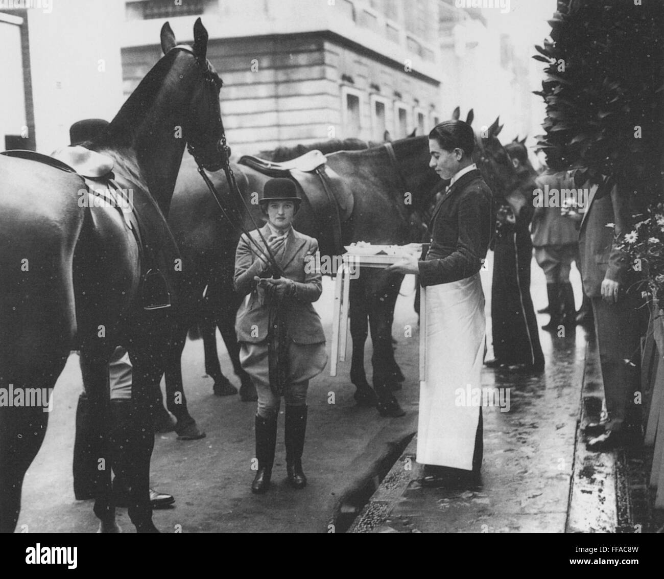 UPPER CLASS WOMAN, 1930. /nA woman of the upper class, fresh from a ...