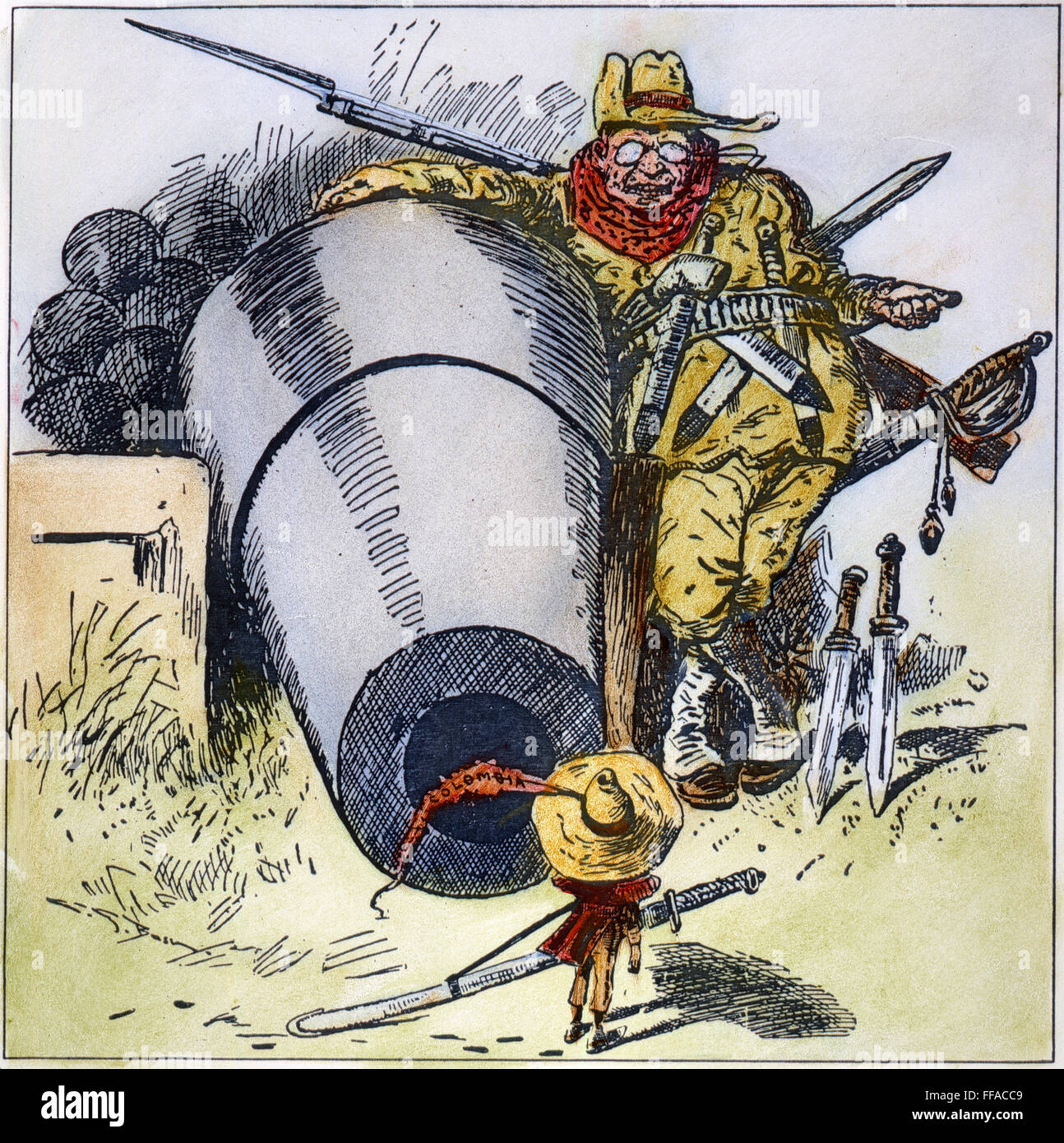 Theodore roosevelt panama canal cartoon hi-res stock photography and ...