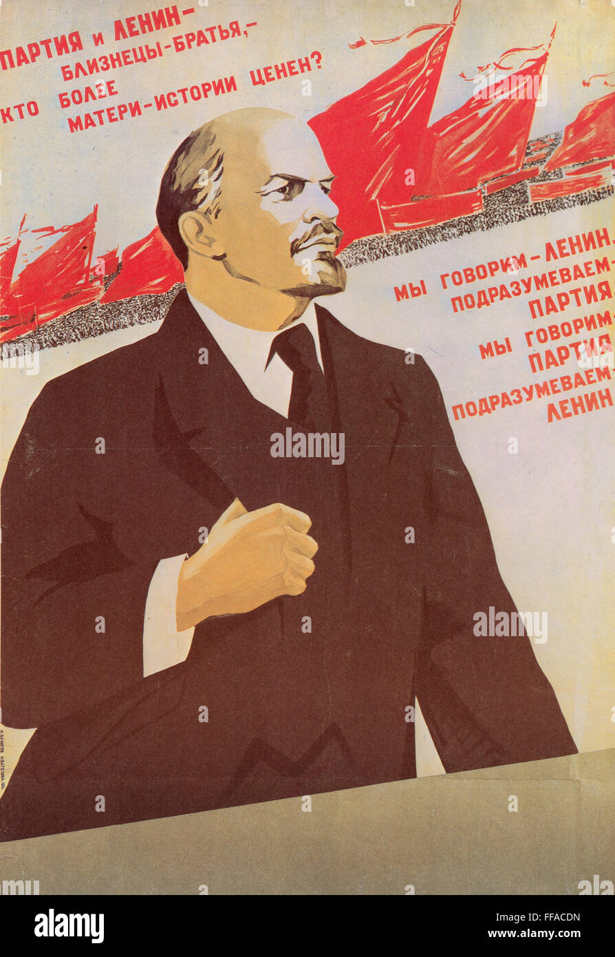 Poster lenin High Resolution Stock Photography and Images - Alamy