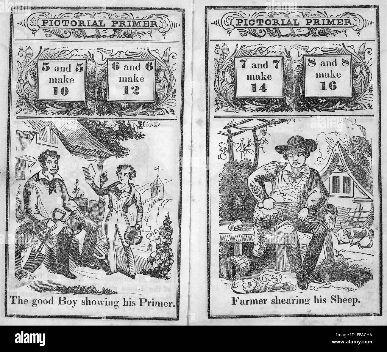 AMERICAN PICTORIAL PRIMER. /nPages from an American pictorial primer ...