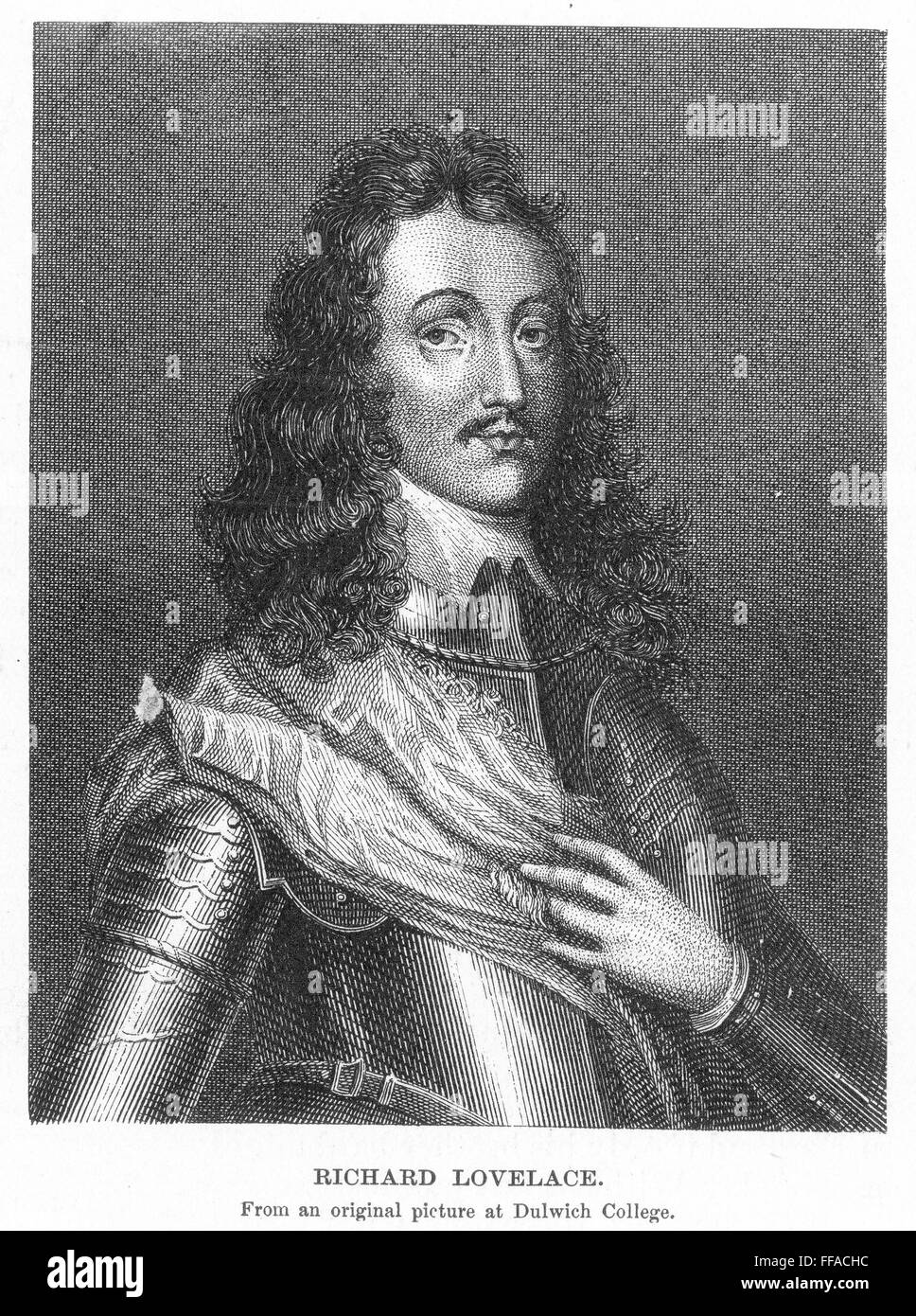 RICHARD LOVELACE (1618-1658). /nEnglish cavalier and poet. Line ...