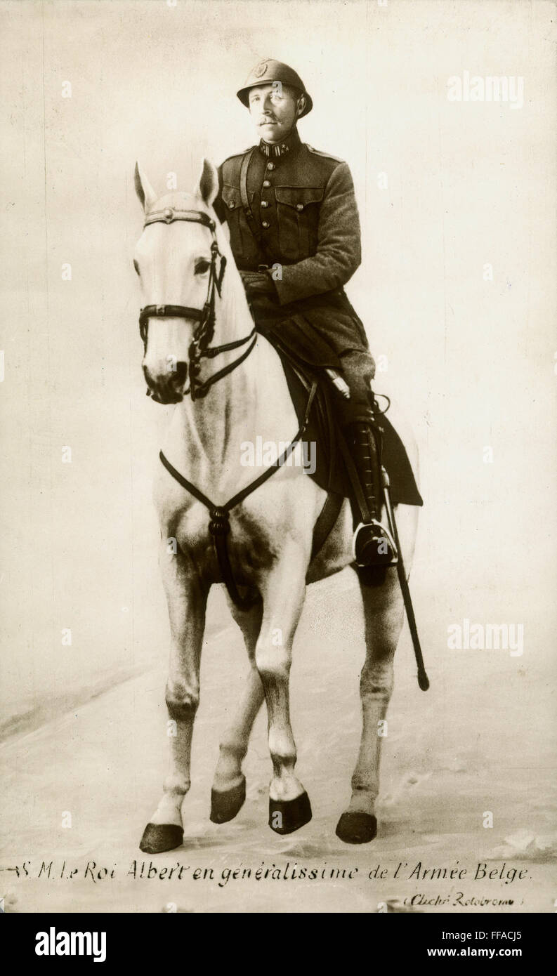 ALBERT I (1875-1934). /nKing of the Belgians, 1909-1934; general of the ...