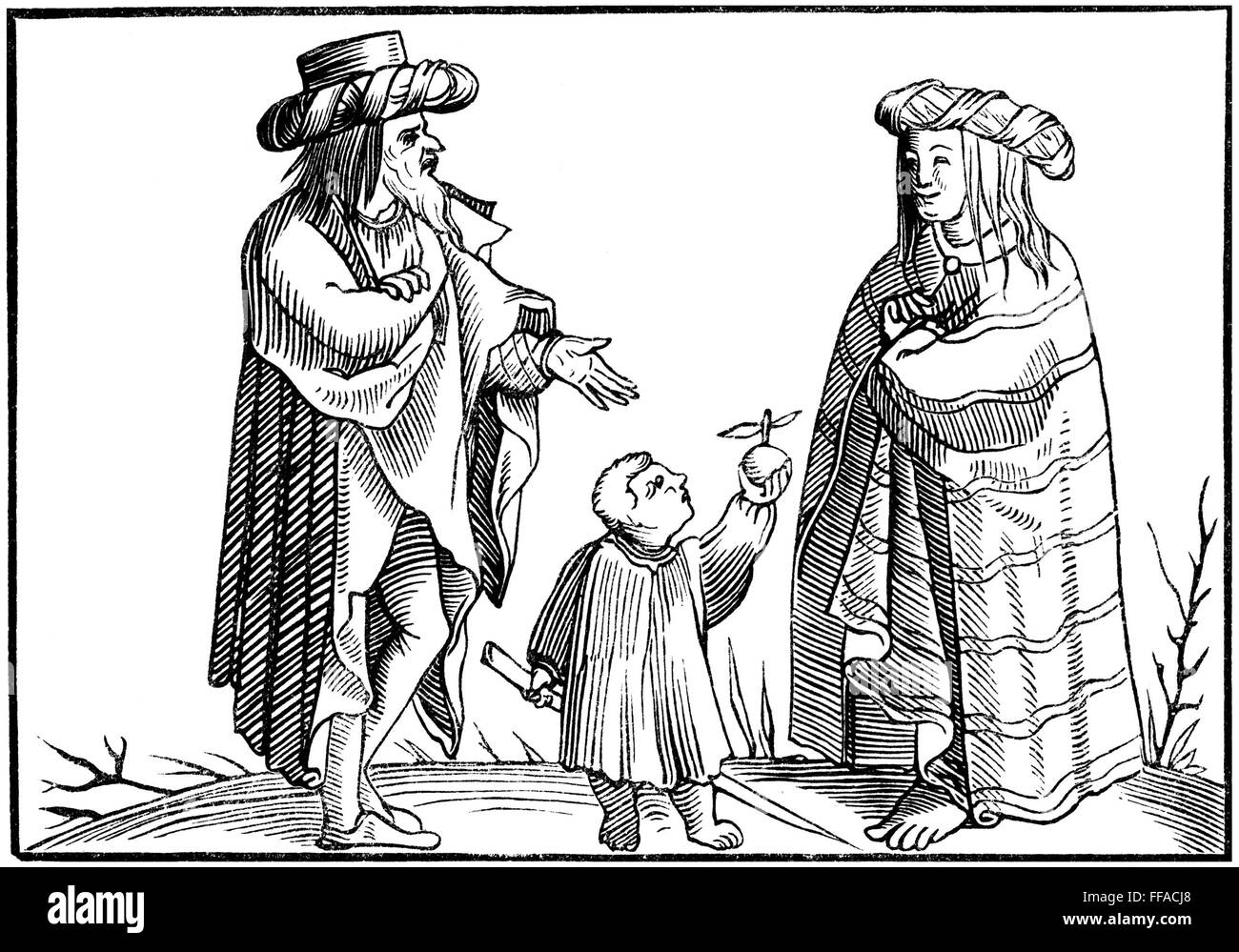 GYPSY FAMILY, 1552. /nWoodcut from Munster's "Cosmographia Universalis ...