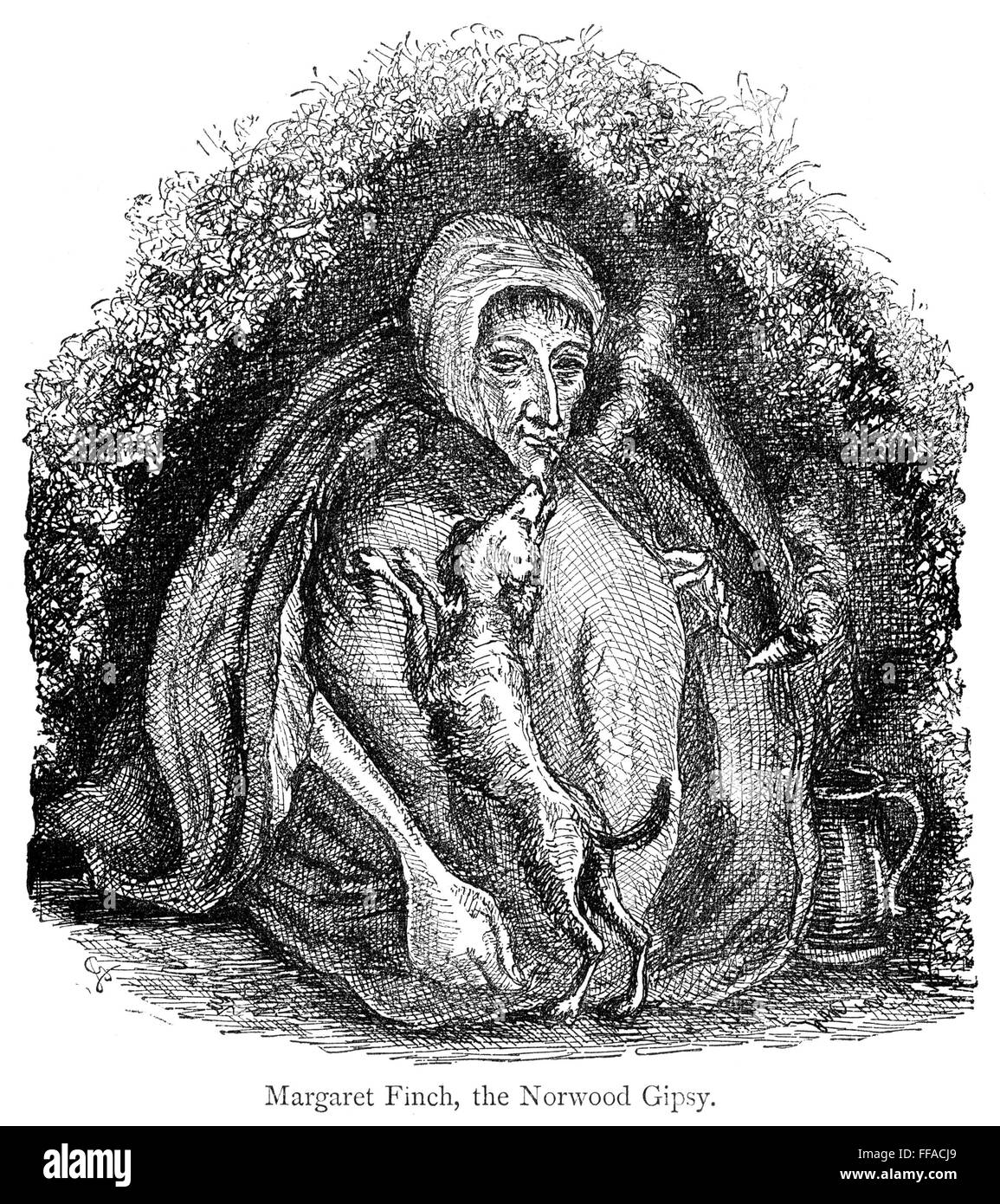 GYPSY QUEEN, 18th CENTURY. /nMargaret Finch, queen of the Norwood ...