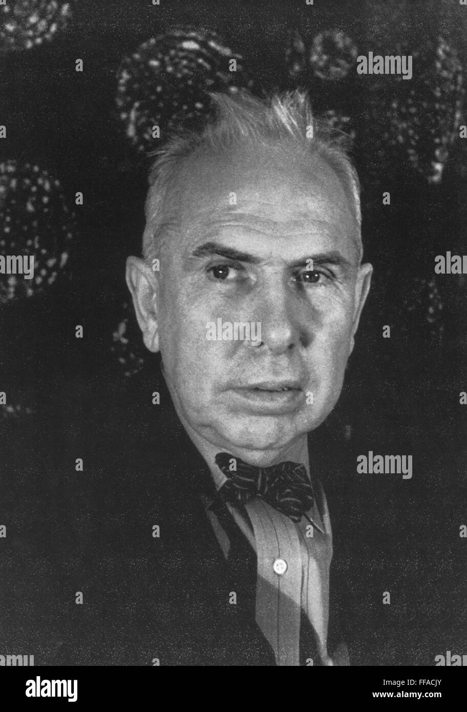 THEODORE DREISER /n(1871-1945). American writer; photographed by Carl ...