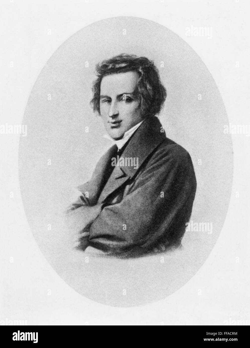 HEINRICH HEINE (1797-1856). /nGerman poet and critic. Drawing, 1826 or ...