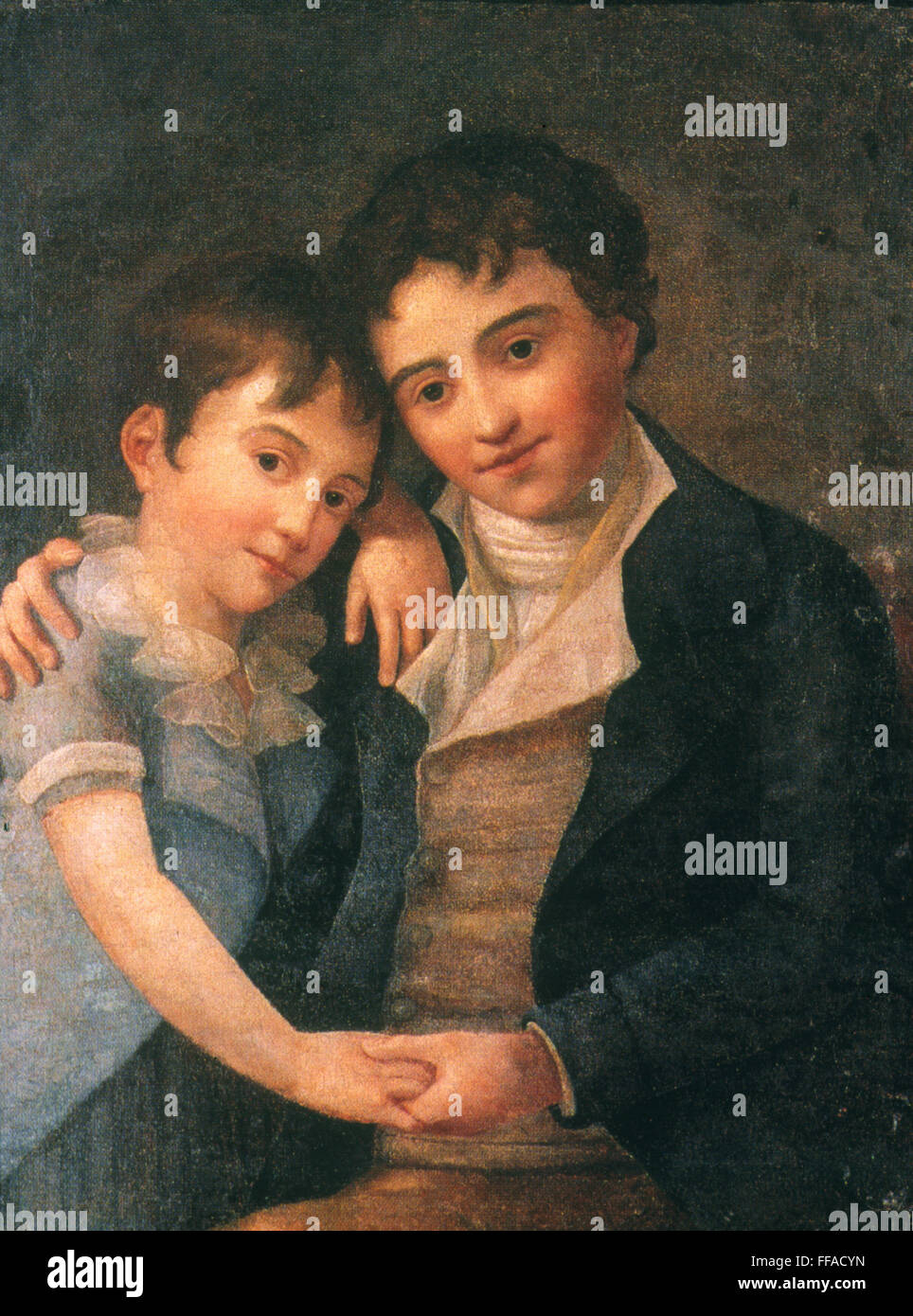 KARL & FRANZ MOZART. /nKarl Thomas (right) and Franz Xaver Mozart, sons ...