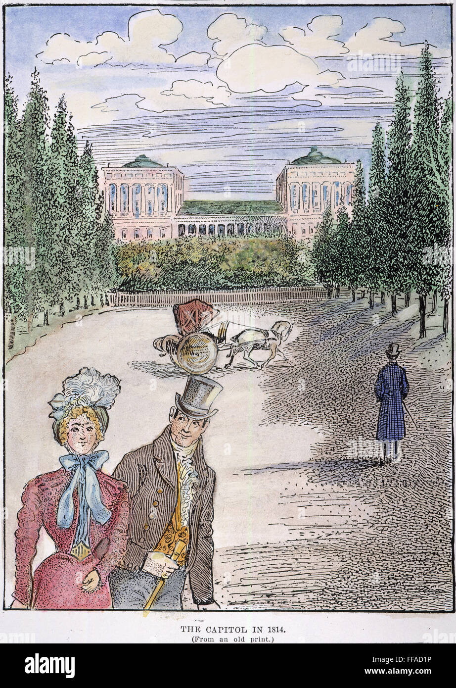WASHINGTON: CAPITOL, 1814. /nThe Capitol at Washington, D.C. in 1814 ...