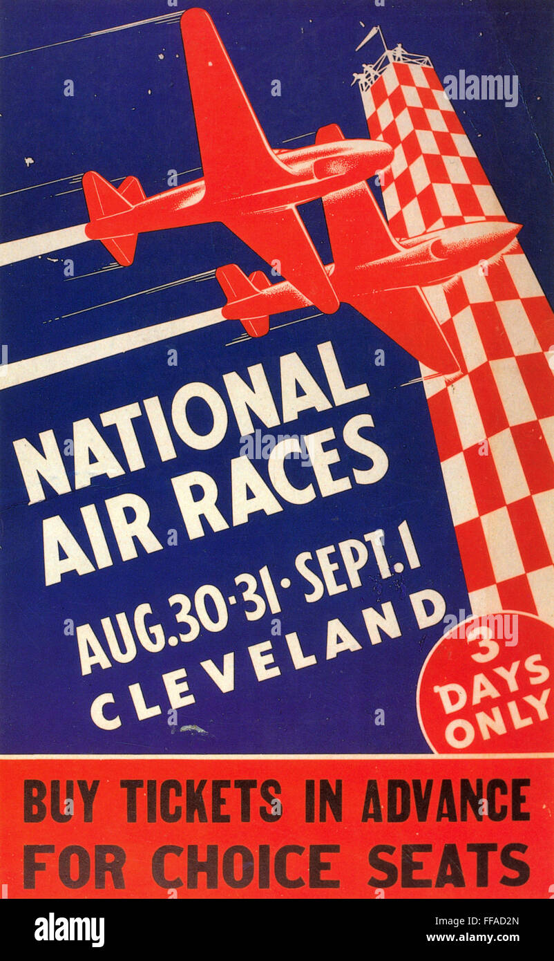 NATIONAL AIR RACE POSTER. /nA 1947 National Air Race poster, held in ...