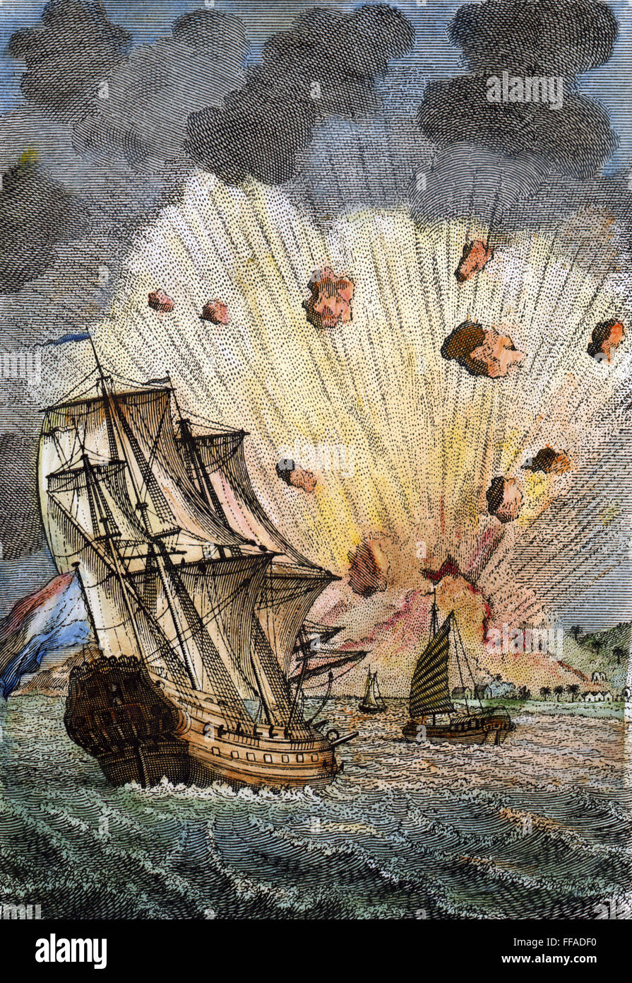ERUPTION OF GAMKONORA. /nThe eruption of Gamkonora at Halmahera, the ...
