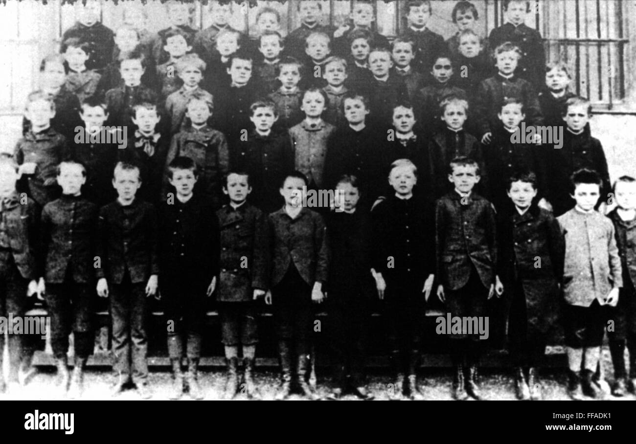 ALBERT EINSTEIN (1879-1955). /nEinstein (front row, third from right ...