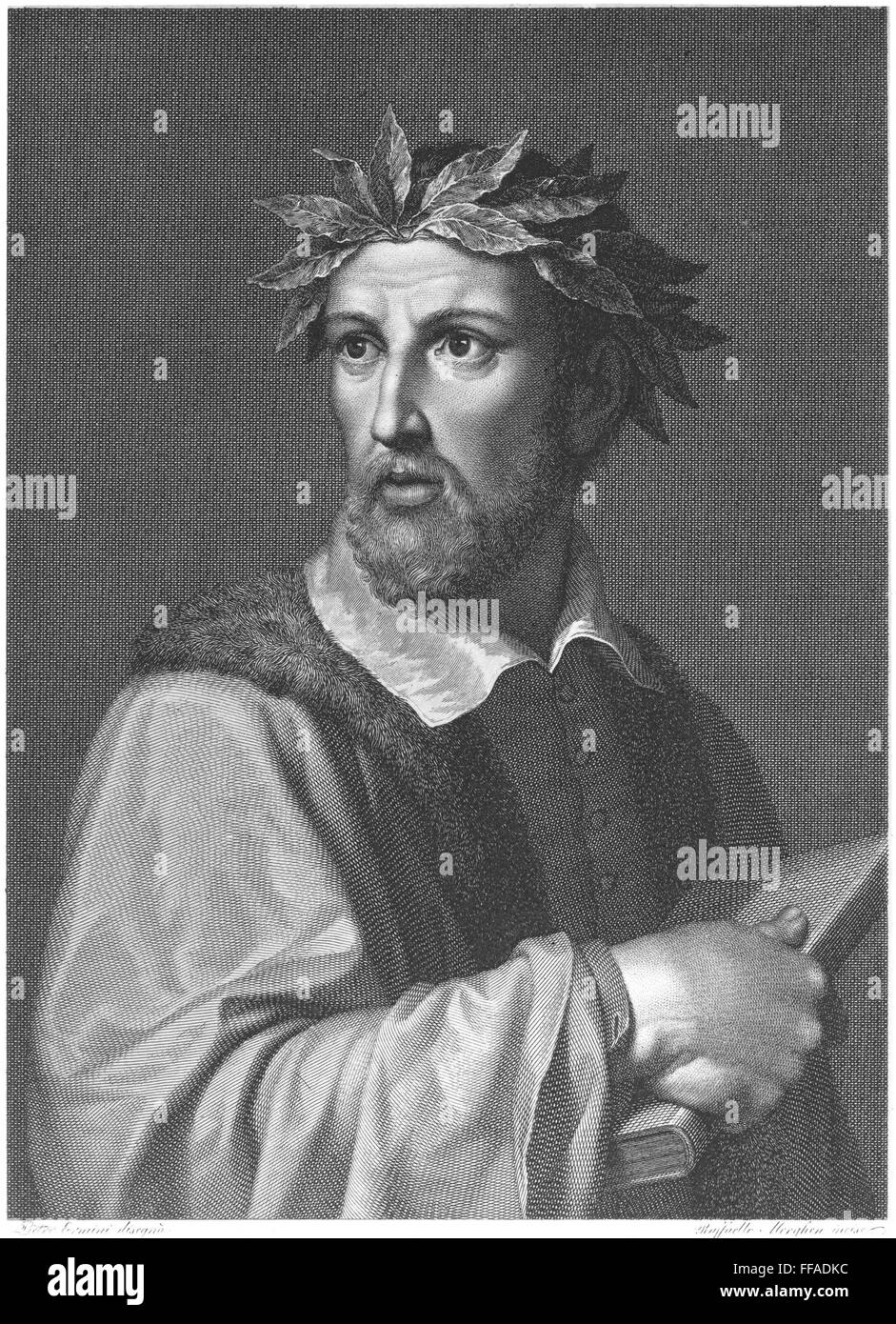 TORQUATO TASSO (1544-1595). /nItalian poet: copper engraving by ...