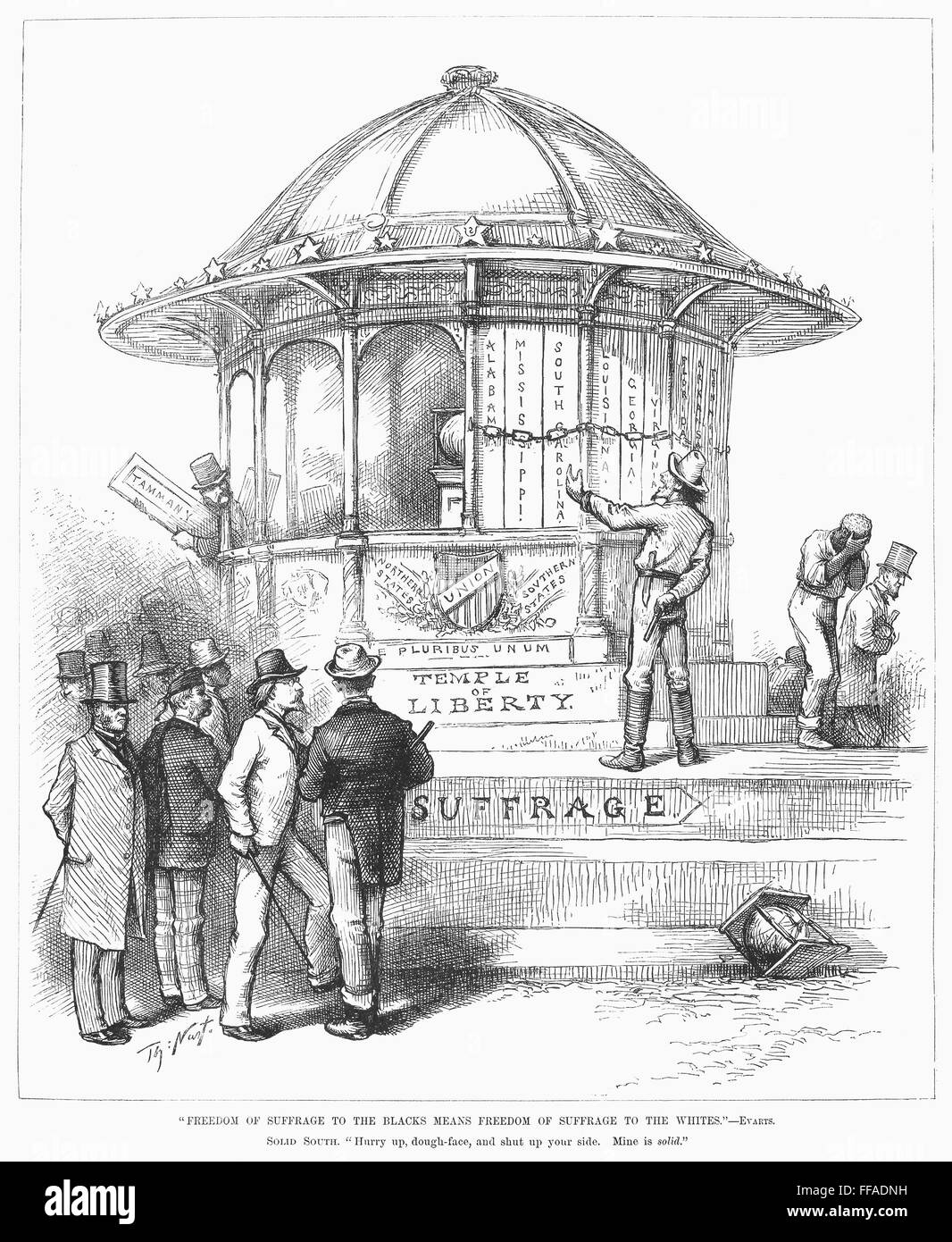 DISENFRANCHISING BLACKS. /n'Freedom of Suffrage to the Blacks Means ...