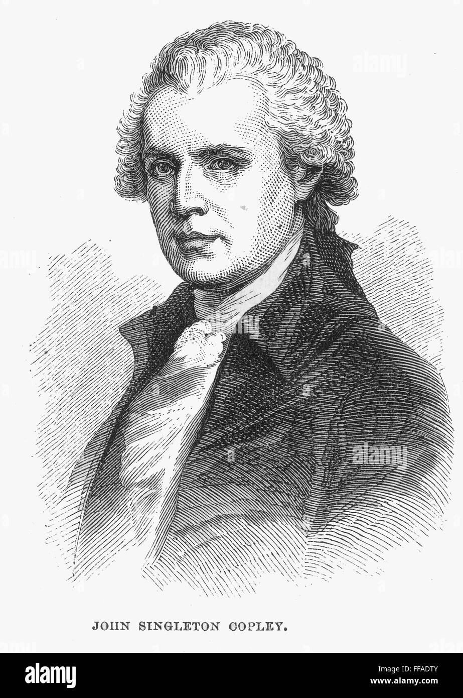 JOHN SINGLETON COPLEY /n(1738-1815). American painter. Engraving, 19th ...