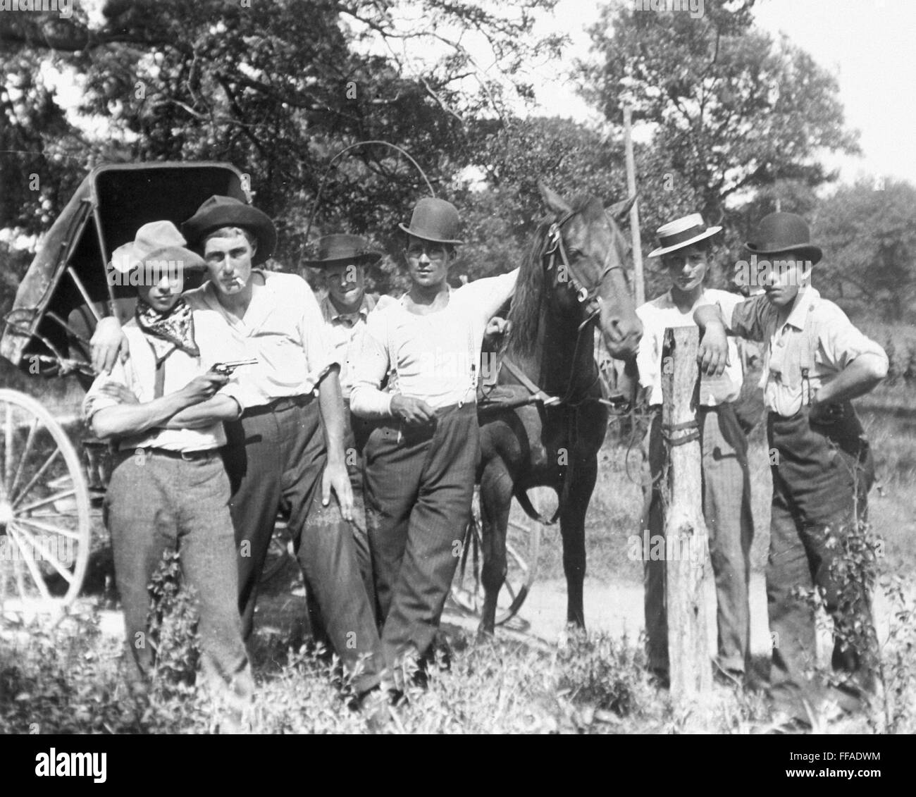 AMERICAN GANG, c1900 Stock Photo - Alamy