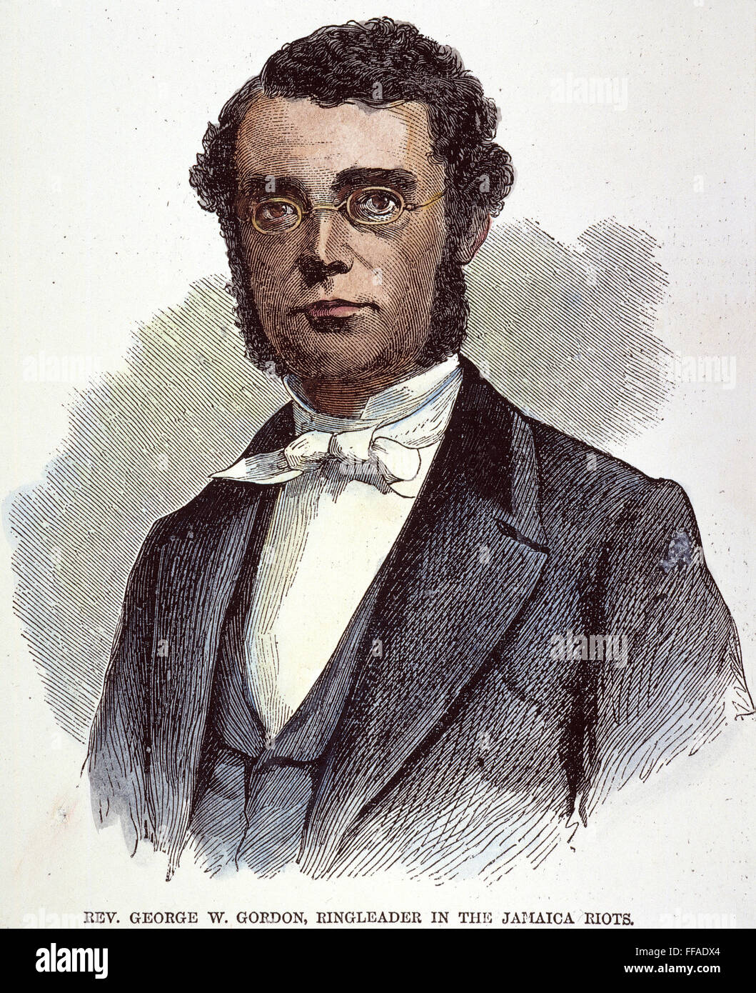 GEORGE WILLAM GORDON/n(1820-1865). English cleric: wood engraving, 1865 ...